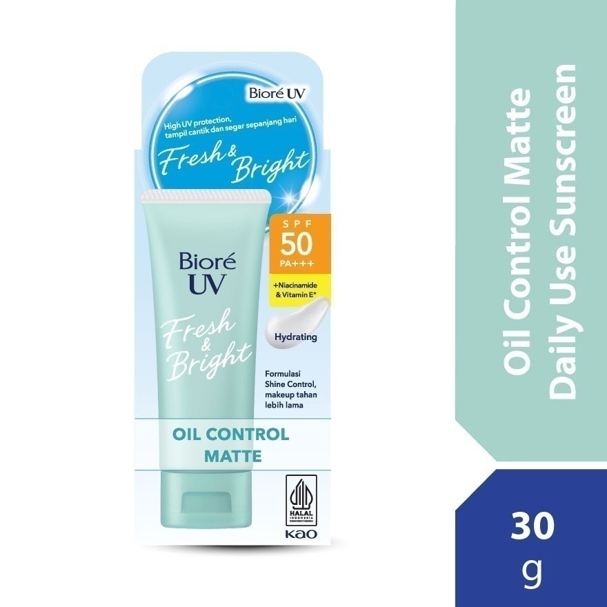 BIORE UV Fresh & Bright Oil Control Matte 30g | Shopee Malaysia
