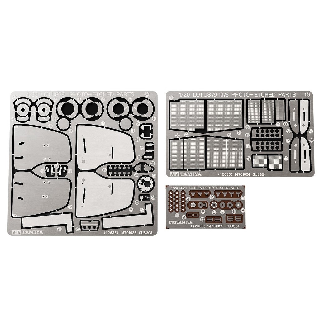 TAMIYA 1/20 Detail Up Parts Series No.35 Lotus Type 79 1978 Etched ...