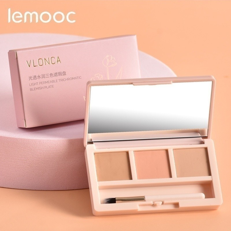 3 in 1 Concealer Palette High Coverage Lightweight Lasting Waterproof ...