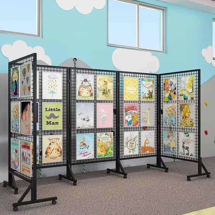 Get gifts/JY-H/Folding Grid Display Stand Painting Exhibition Studio ...