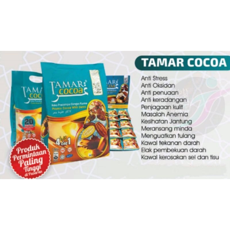 Tamar Cocoa Sachet 500g Original HQ ( Stokis Alhaddad Pendang) | Shopee ...