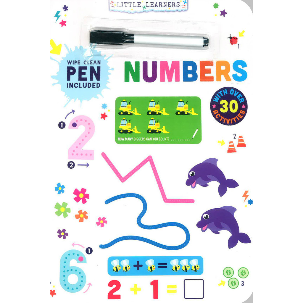 (BX) Little Learners: Numbers Wipe Clean (ISBN: 9352432003984) | Shopee ...