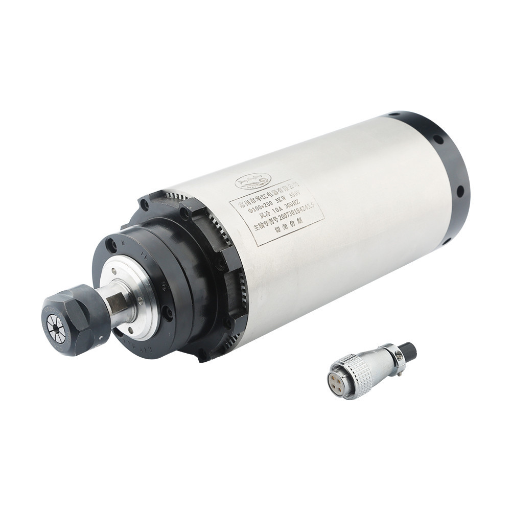CNC Router Spindle Motor 3.0kw Collet ER20 Air-Cooled Spindle D=100mm ...