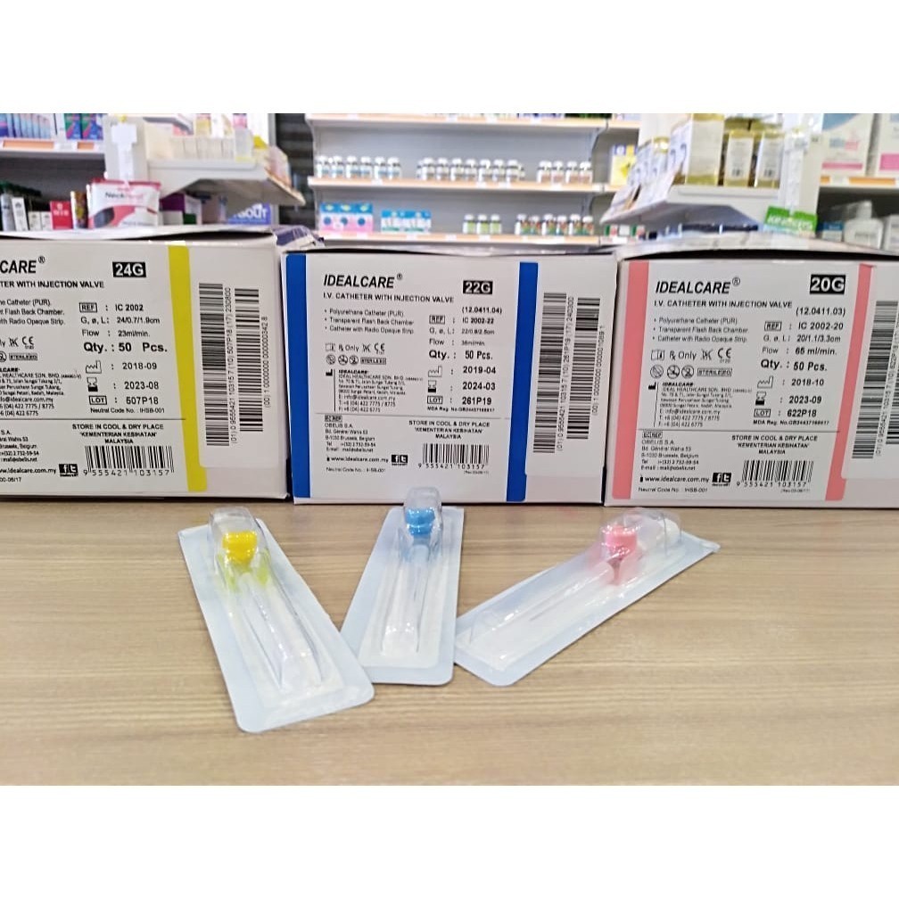 Idealcare Branula 22G/ 20G/ 24G | Shopee Malaysia