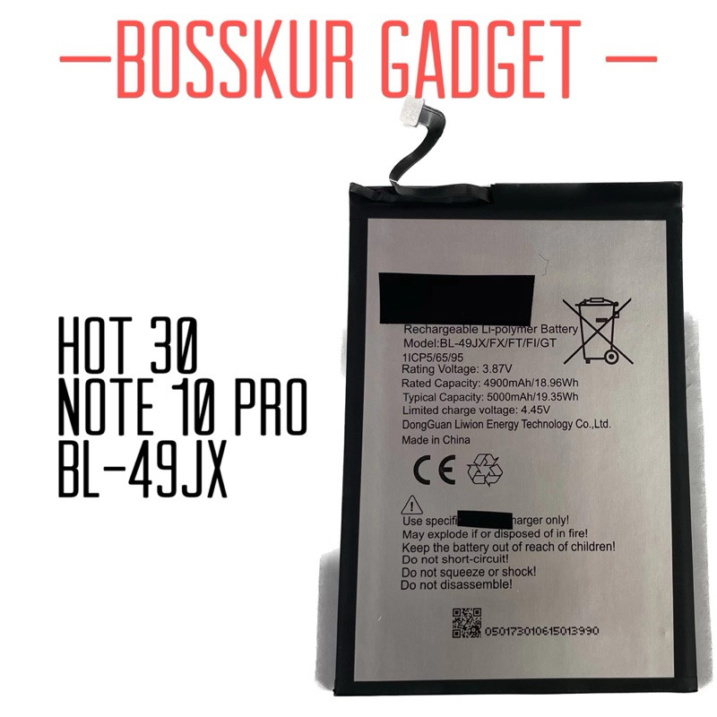 BATTERY For INFINIX HOT 10 30 30i / NOTE 10 PRO 11 12 BATTERY BATERI ...