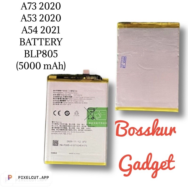 OPPO A73 2020 / A53 2020 / A54 2021 / A16 /A74 4G BATTERY BATERI BLP805 ...