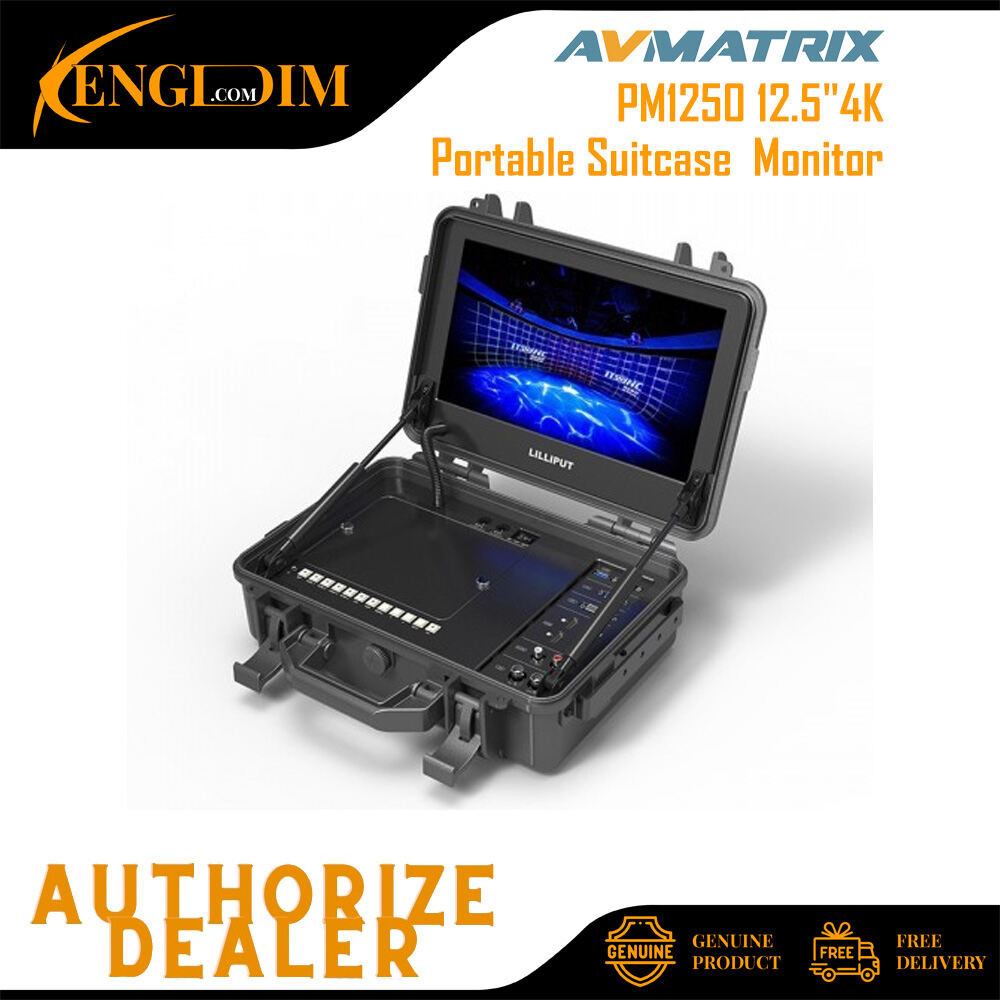 AVMATRIX PM1250 12.5"4K Portable Suitcase Monitor | Shopee Malaysia