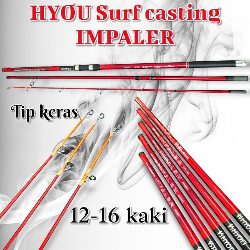surf joran pantai HYOU IMPALER.Rod pantai 12 kaki,joran pantai 16 ...