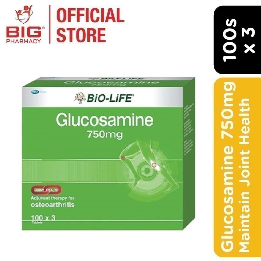 Biolife Glucosamine 750mg 100s x3 | Shopee Malaysia