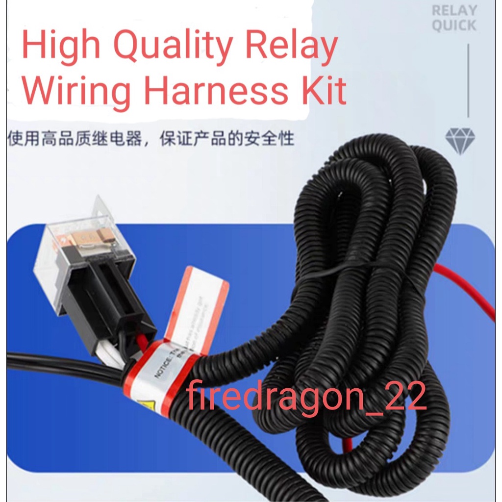 12V Horn Relay Wiring Kit Wayar Relay Hon Kereta Horn Wire Kit Perodua ...
