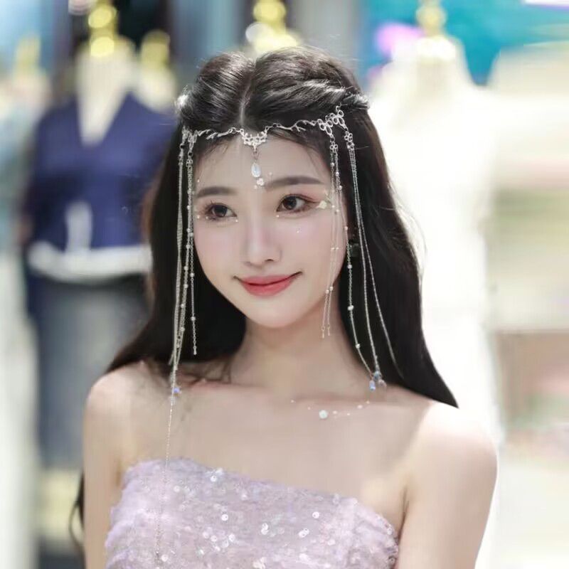 Chinese Style Antique Forehead Chain Ornaments Mermaid Princess Costume ...