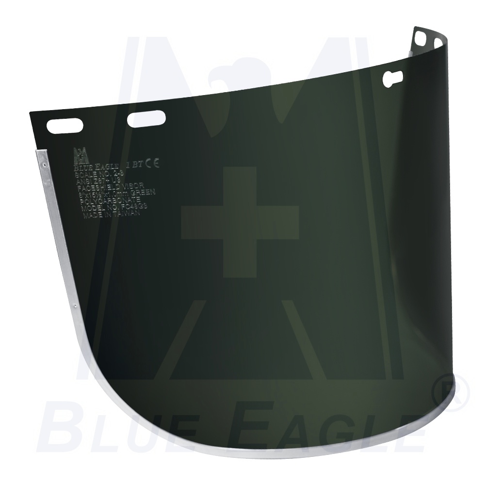 Blue Eagle UV Protection PC Face Shield Visor FC48G3/FC48G5 green ...