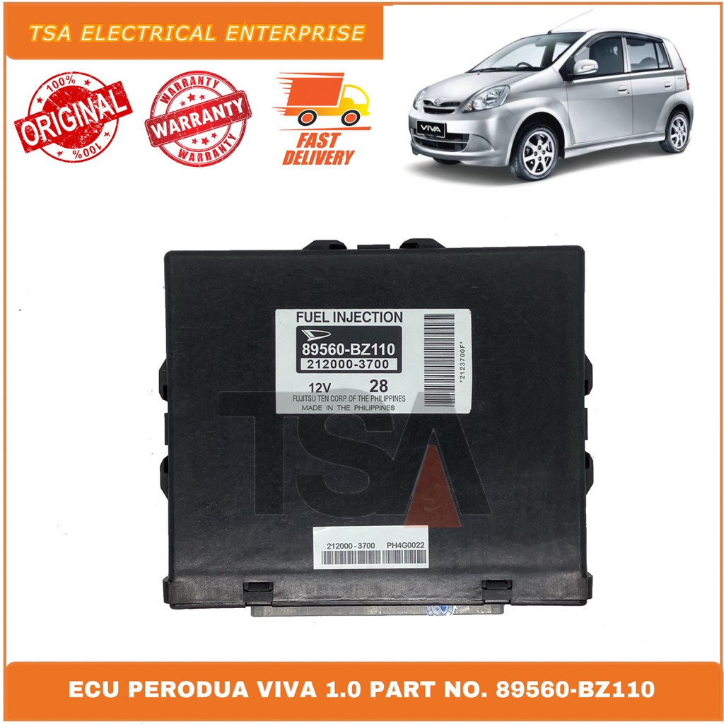 ECU PERODUA VIVA 1.0 - 89560-BZ110 ENGINE CONTROL UNIT COMPUTER BOX ...