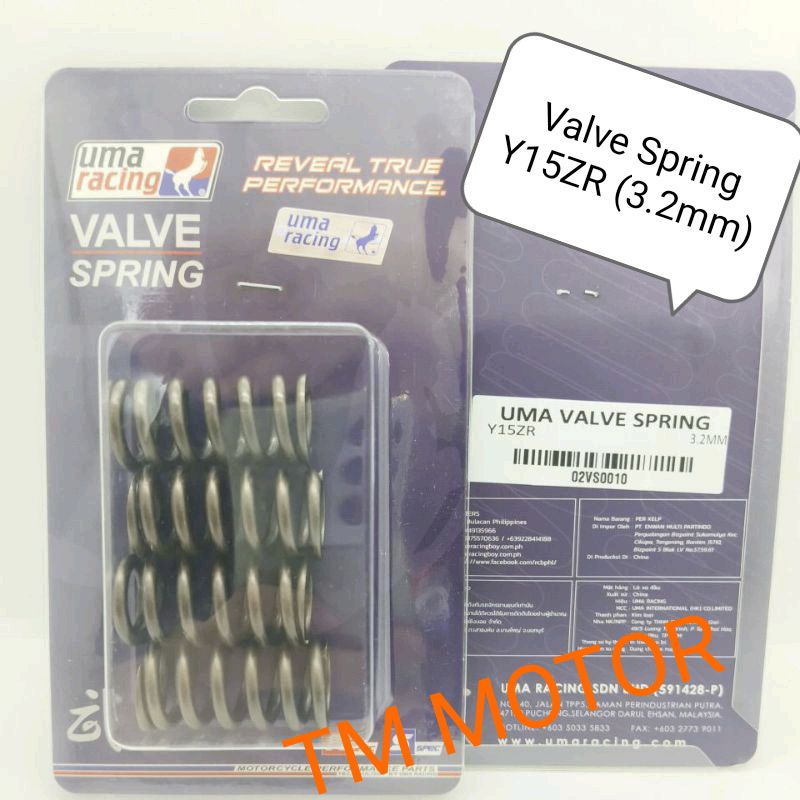 Uma racing valve spring RS150/LC135/Y15ZR/(BELANG/ SYM VF3I)/(2 Pcs ...