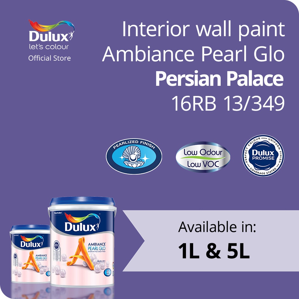 Dulux Ambiance Pearl Glo - Persian Palace (16RB 13/349) (Low Odour ...