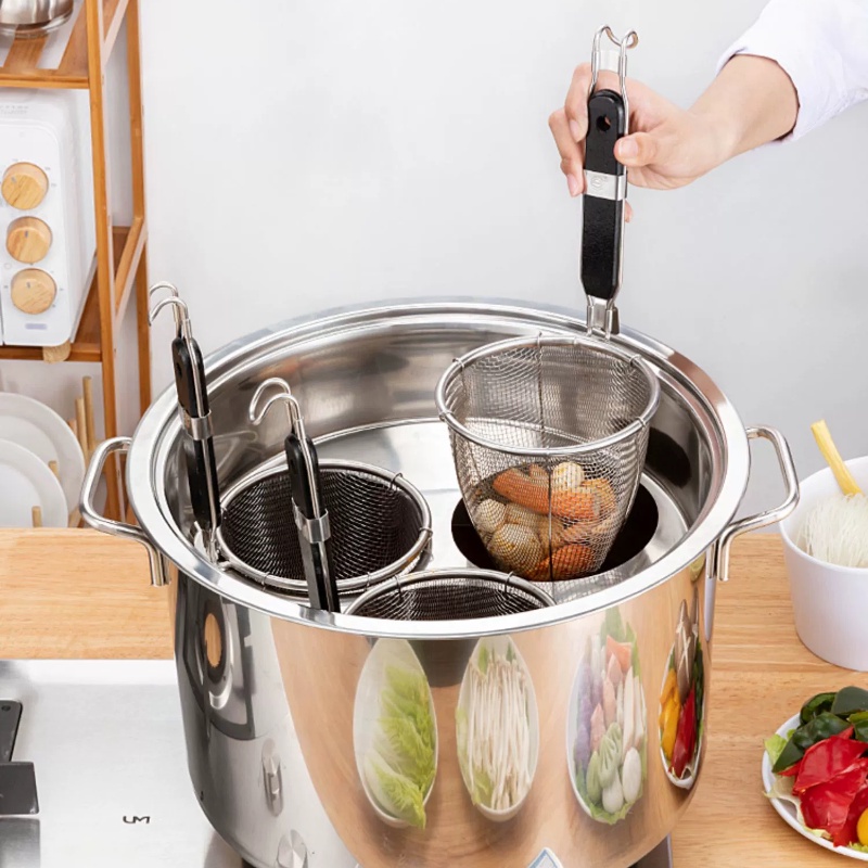 Stainless Steel Filter Net With Stockpot Spicy Hot Pot Drain Net With ...