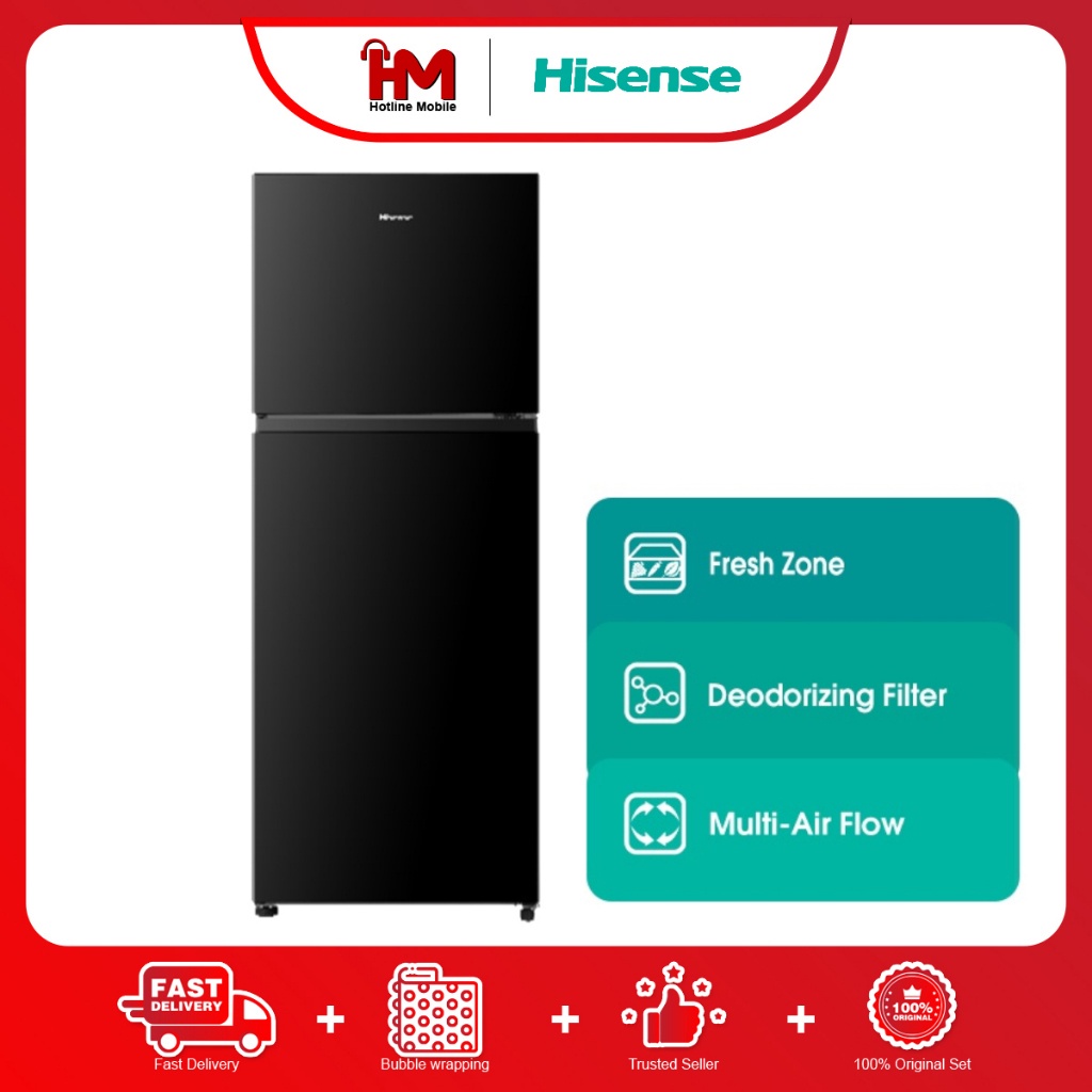 Hisense RT286N4ABN 240L / RT328N4ABN 310L / RT439N4ABN 420L 2 Doors ...