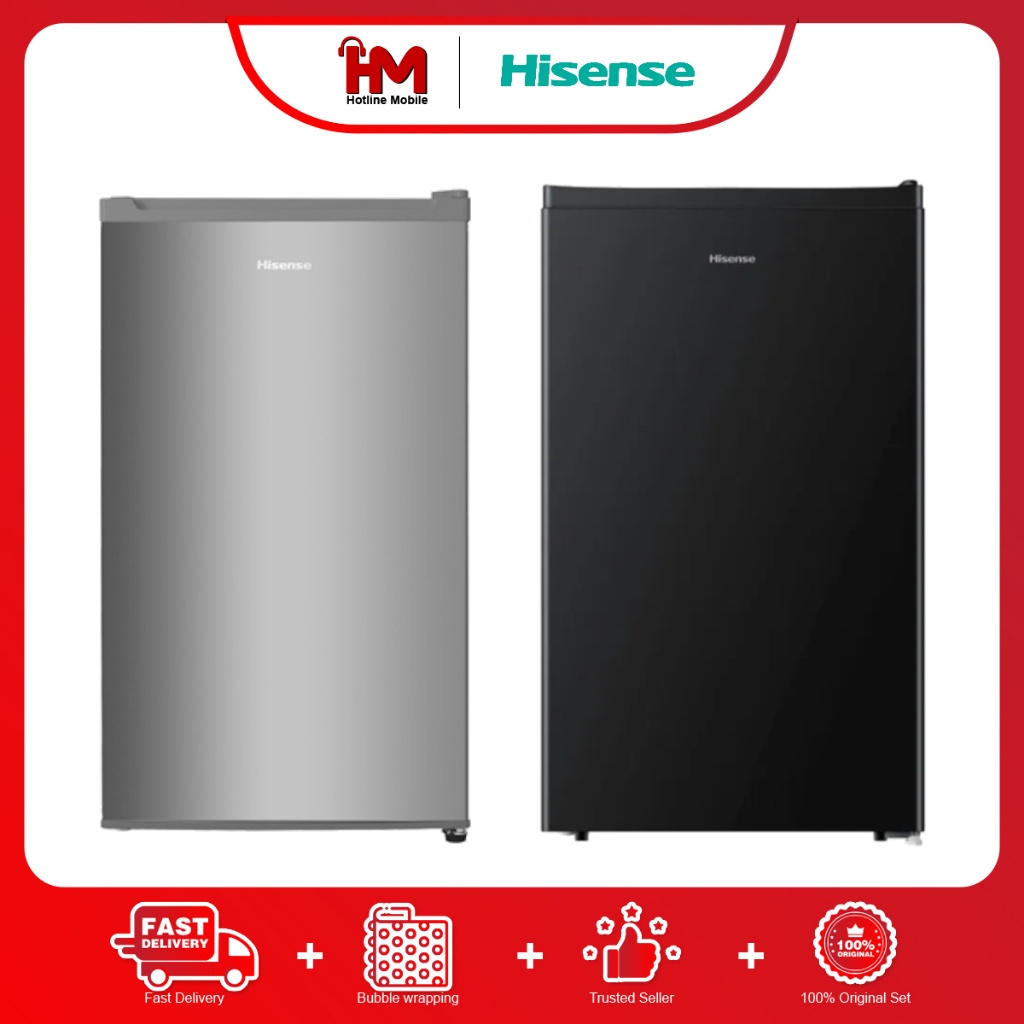 Hisense RR120D4AGN Silver / RR120D4ABN Black 110L Single Door Fridge ...