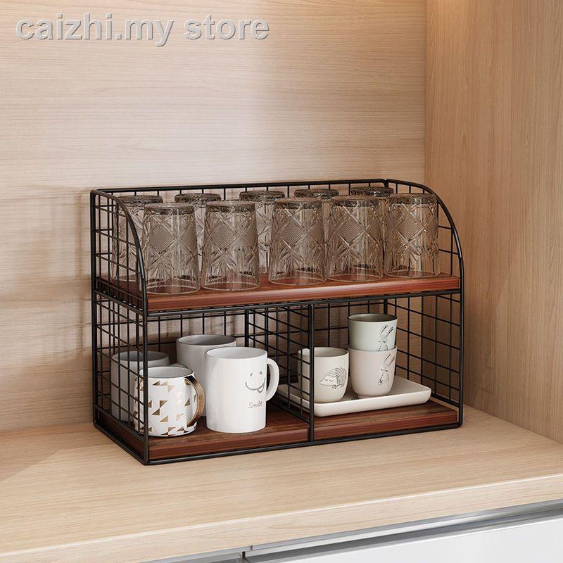 ㍿Cup storage rack on the living room table, tea storage, office desktop ...