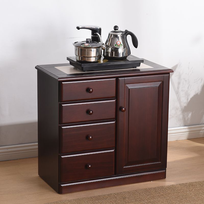 Simple Solid Wood Tea Cabinet Office Drinking Cabinet White Restaurant ...