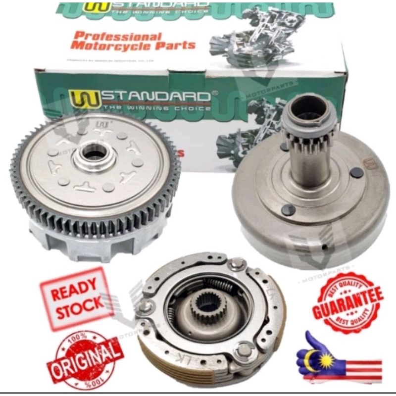 W STANDARD EX5 DREAM KFM WAVE100 CLUTCH AUTO SET HOUSING + SHOE + CLUTCH 3PCS CLASS 1 MOTOR 100 ...