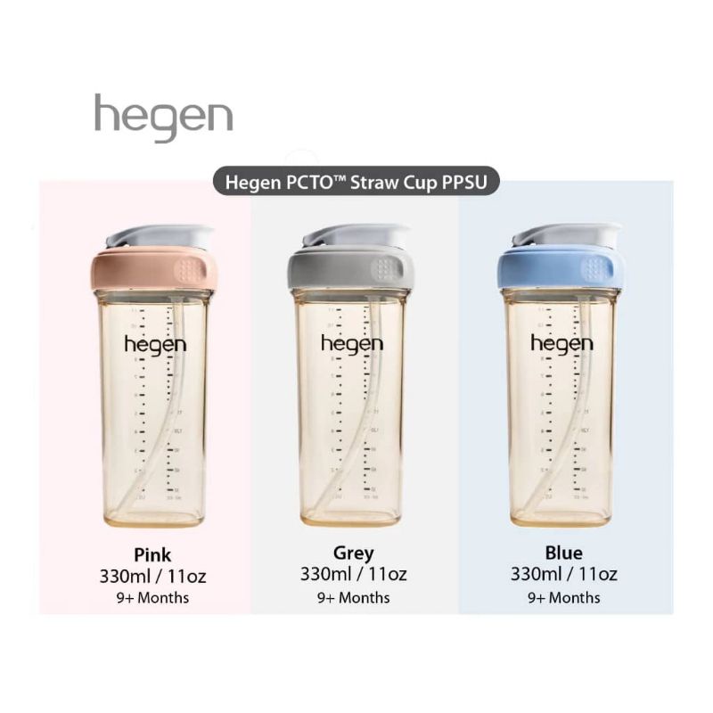 HEGEN PCTO STRAW CUP PPSU BOTTLE 11oz/330ml & REPLACEMENT STRAW | Shopee Malaysia