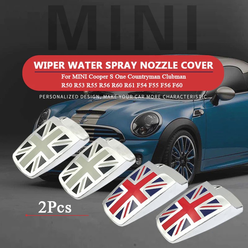 Car Windshield Nozzle Wiper Water Spray Nozzle Cover For MINI Cooper ...