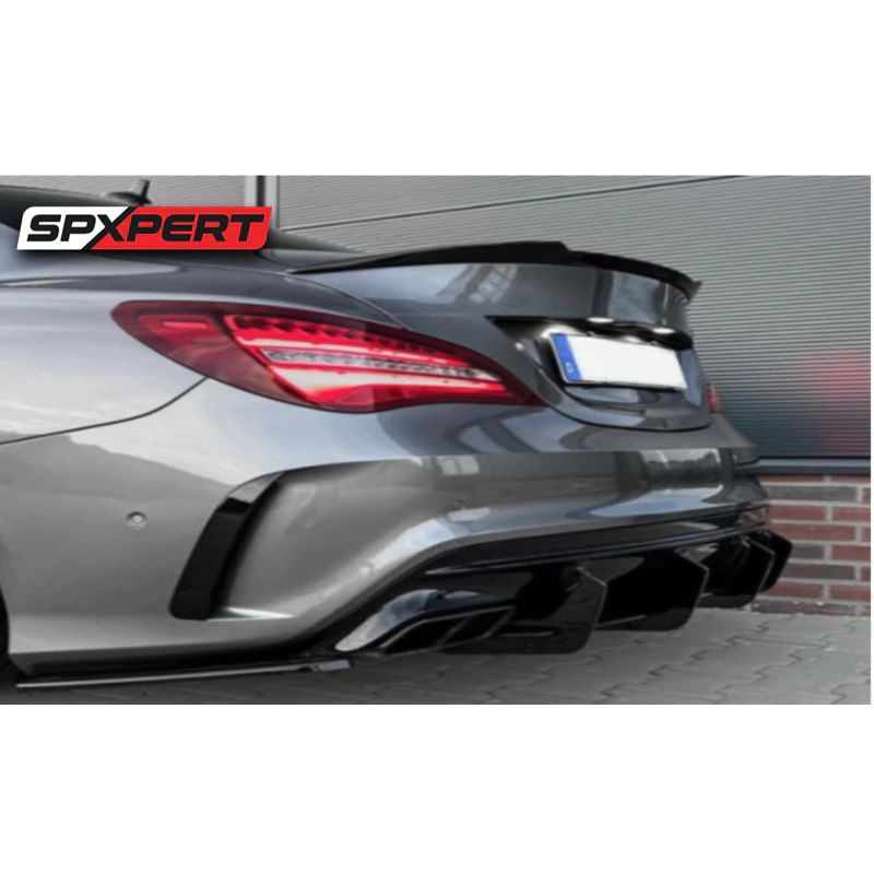 MERCEDES CLA W117 REAR DIFFUSER ADD ON | Shopee Malaysia