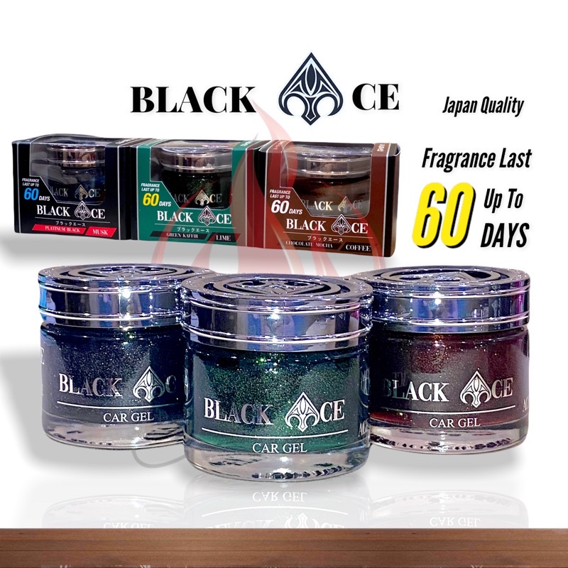 BLACK ACE Car Perfume Car Gel Perfume Kereta Gel Pewangi Kereta Car ...