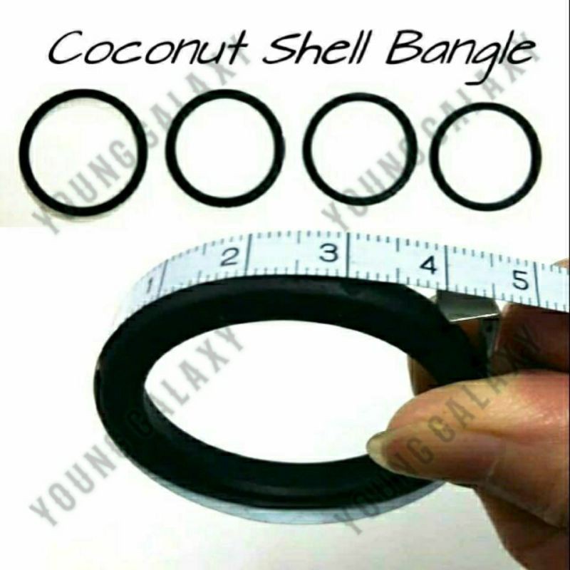 Coconut Shell Bangle for Baby Kid Children Adult Men Women 椰壳手环環镯 儿童小孩 ...