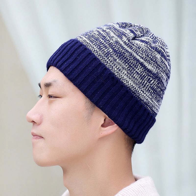 Korean Style Winter Hedging Cap Beanie Men's Extra Velvet Thick Hip-hop ...