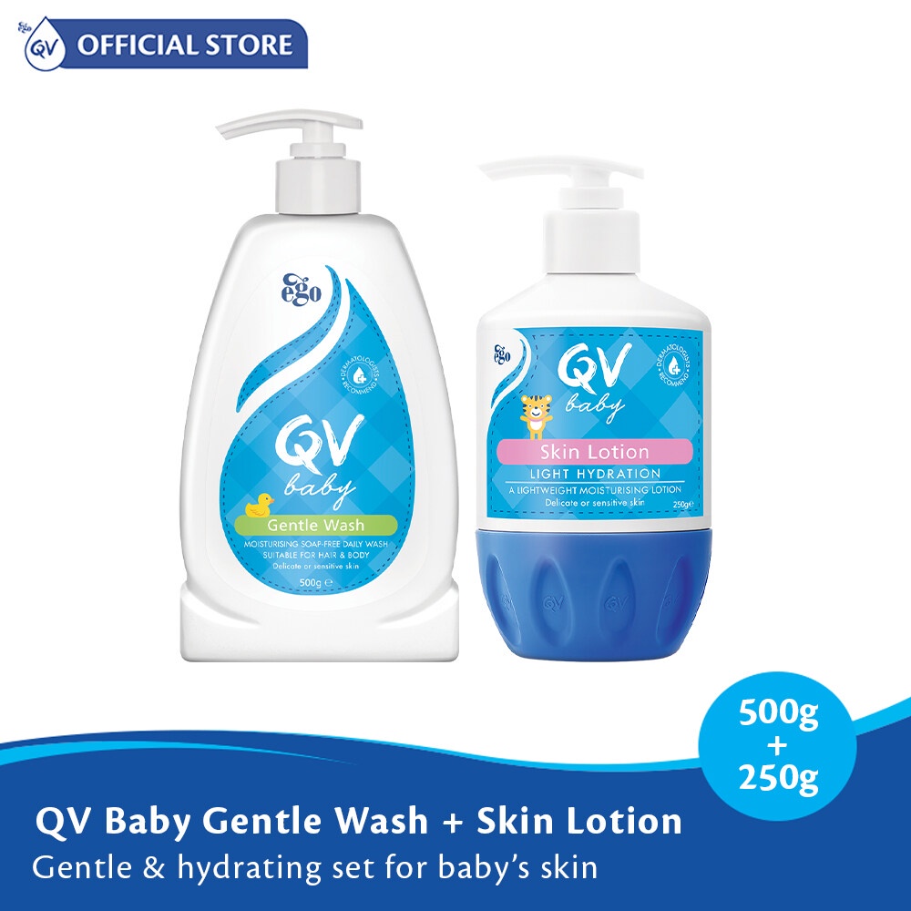[Bundle] QV Baby Gentle Wash 500g + QV Baby Skin Lotion 250g | Soap ...
