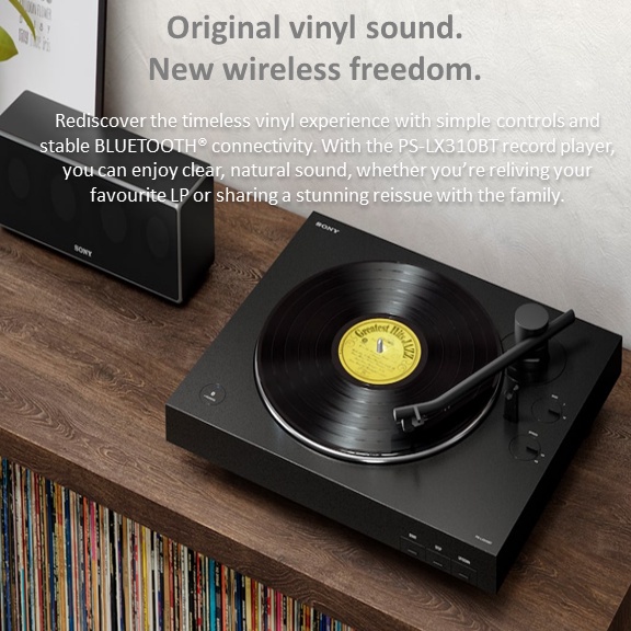 Sony PS-LX310BT Turntable with BLUETOOTH® connectivity Fully Automatic ...