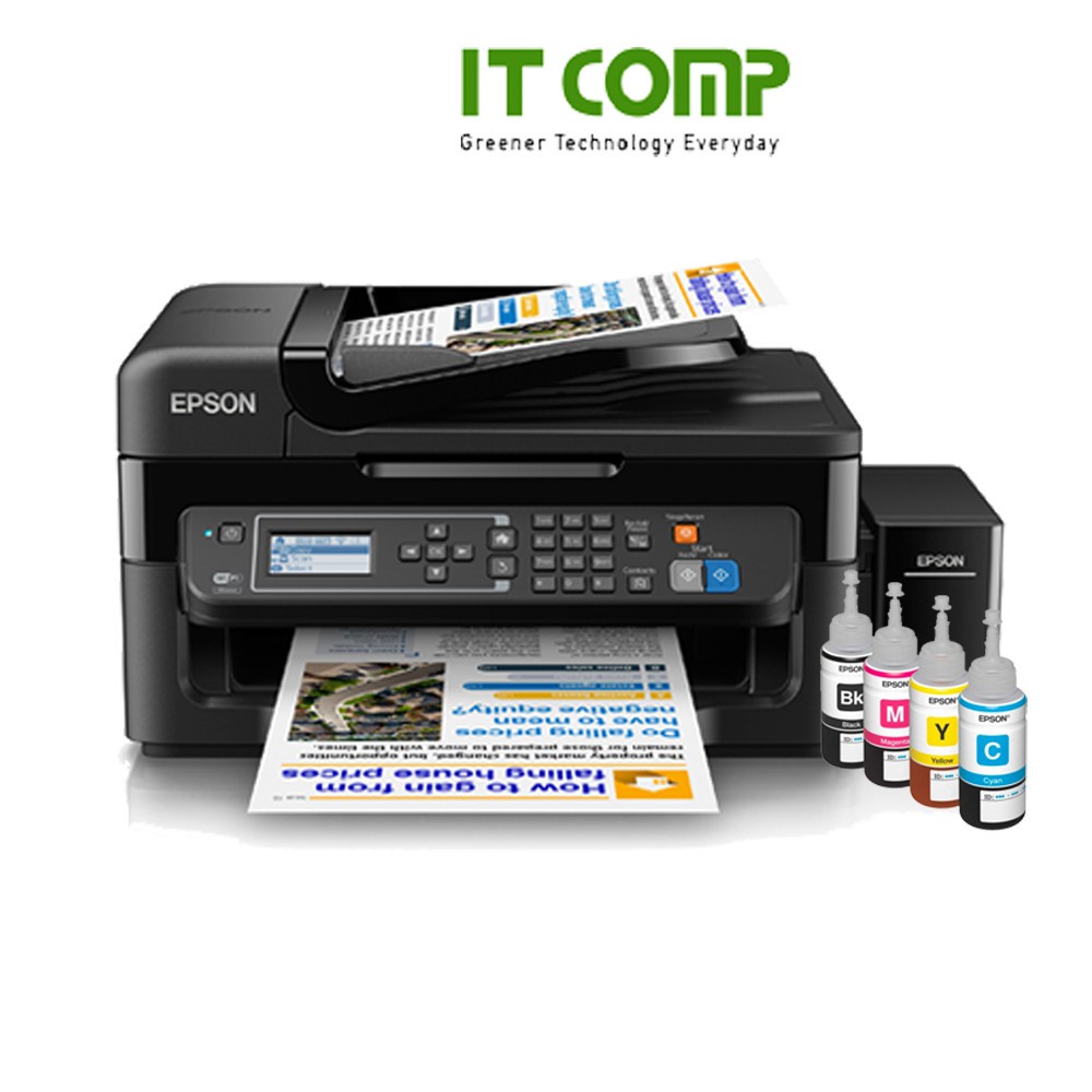 Epson L565 Wi-Fi All-in-One Ink Tank Printer comes with Original Inkset ...