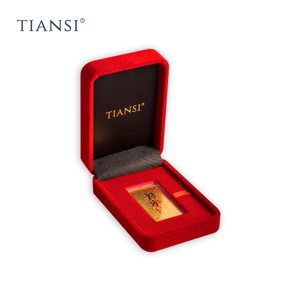 TIANSI 999 (24K) 0.2gram Safety/Wealth/Happiness/Beautifu/Wealth ...