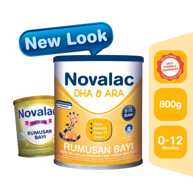 Novalac DHA & ARA Step 1 800g (Exp: 09/2026) | Shopee Malaysia