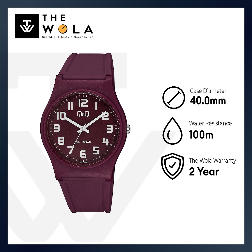 (2 Years Warranty) Q&Q Watch by Citizen VS42J Series Men Analog Watch ...