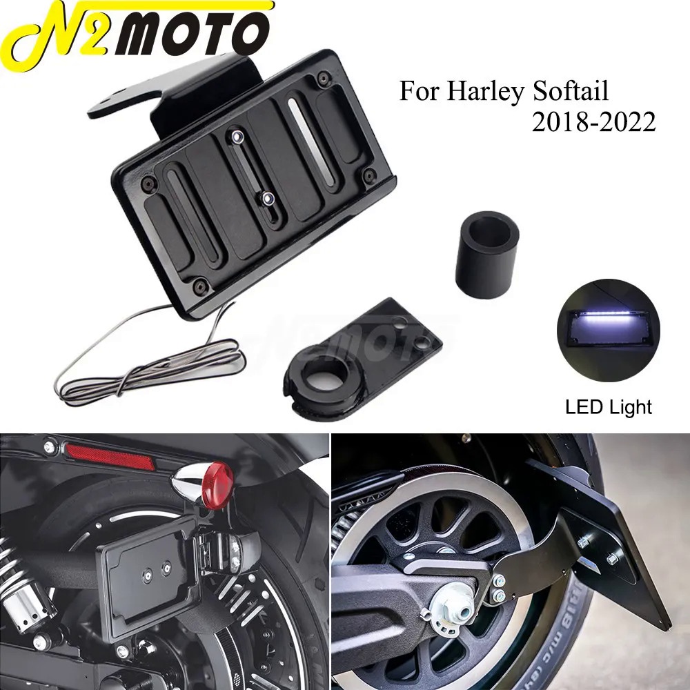 For Harley Softail M8 Breakout Low Rider 2018-2022 Side Mount License ...