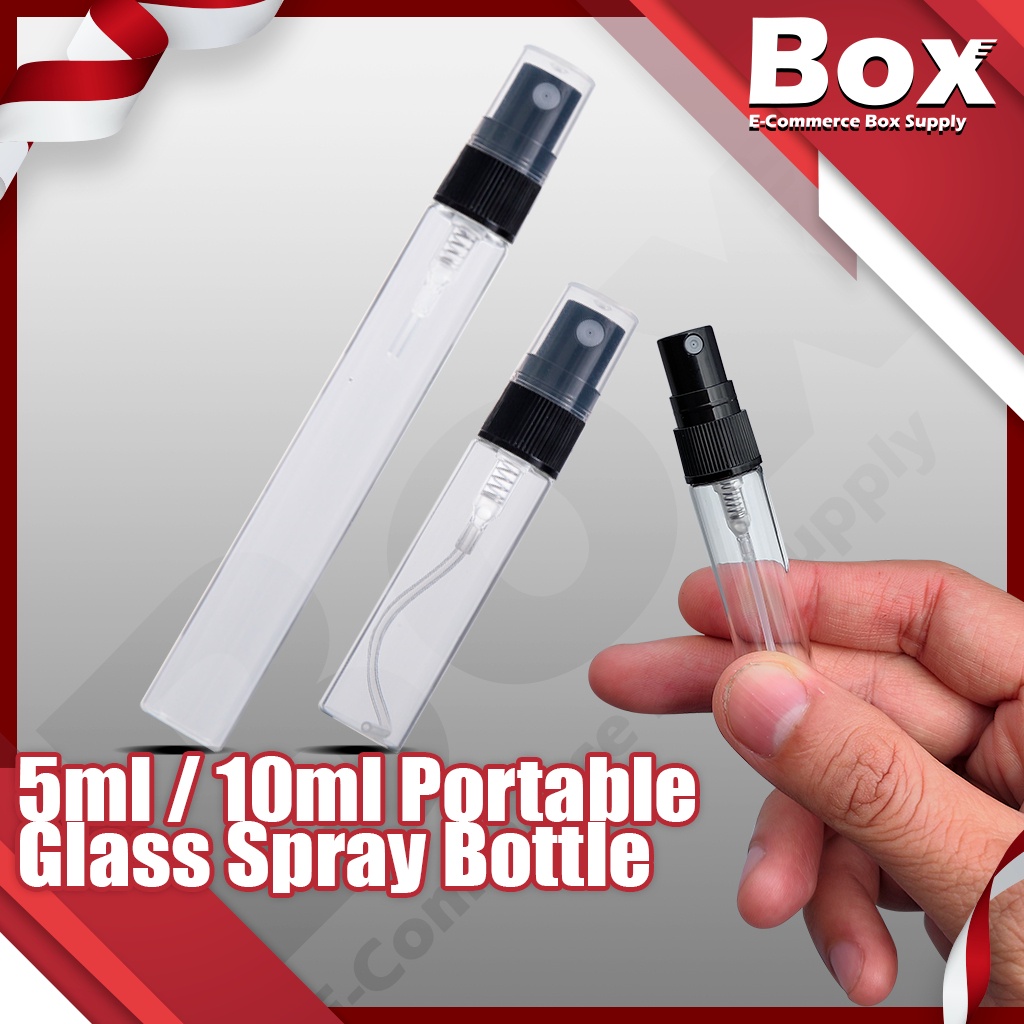 5/10ml Travel Spray Bottle Portable Glass Spray Bottle Botol perfume ...