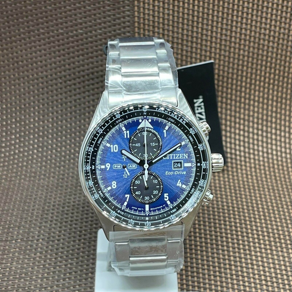 Citizen CA0770-81L Eco-Drive Chronograph Blue Analog Stainless Steel ...