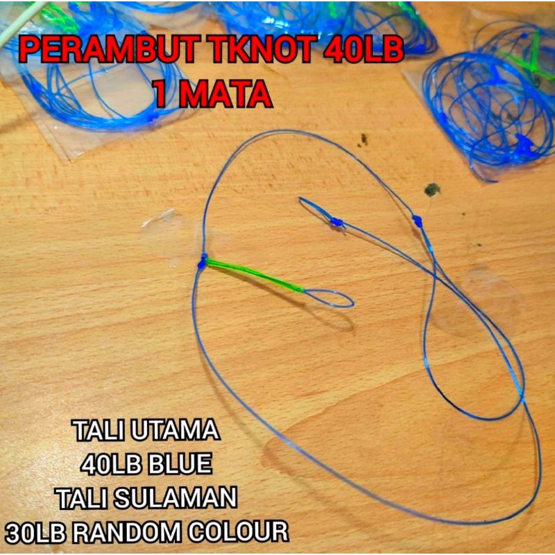 PERAMBUT PANCING 1 MATA TKNOT 60LB FISHING RIGS SESUAI UNTUK PERMAINAN ...