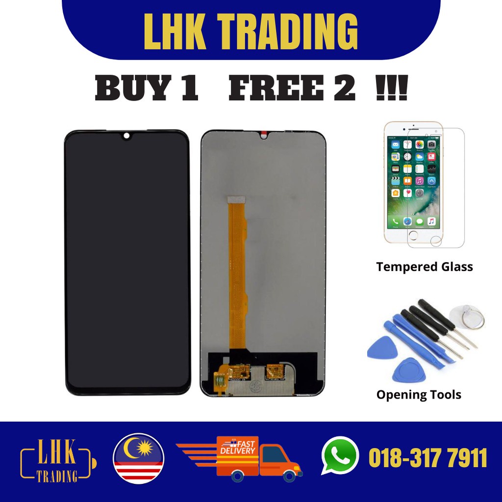 Vivo V11i / Y97 Full Set LCD + Touch Screen Digitizer Black | Shopee ...
