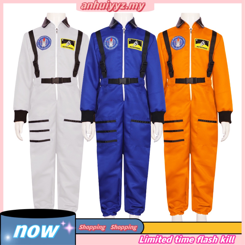 Congme Astronaut Costume for Kids Adult Halloween Nasa Astronaut ...
