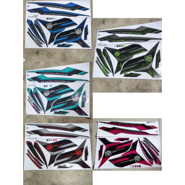 Stiker sticker body stripe cover set (10) yamaha y15 y15zr ysuku | Shopee Malaysia