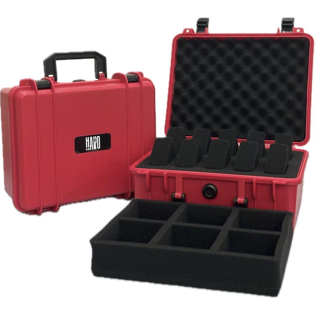 10 SLOT HEAVY DUTY WATCH HARD CASE / KOTAK / BEKAS JAM - RED | Shopee ...