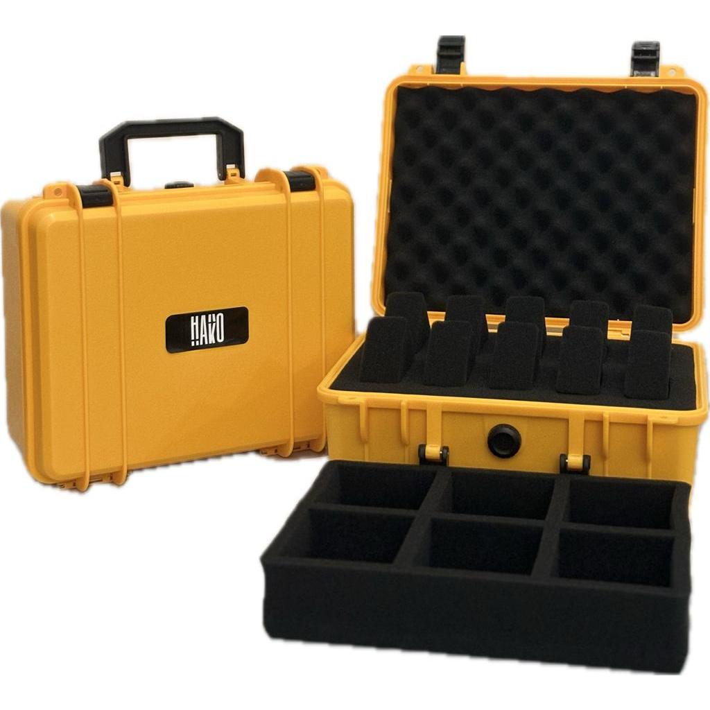 10 SLOT HEAVY DUTY WATCH HARD CASE / KOTAK / BEKAS JAM - YELLOW ...