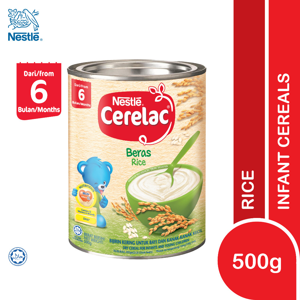 Nestle Cerelac Infant Cereals Rice (500g) | Shopee Malaysia