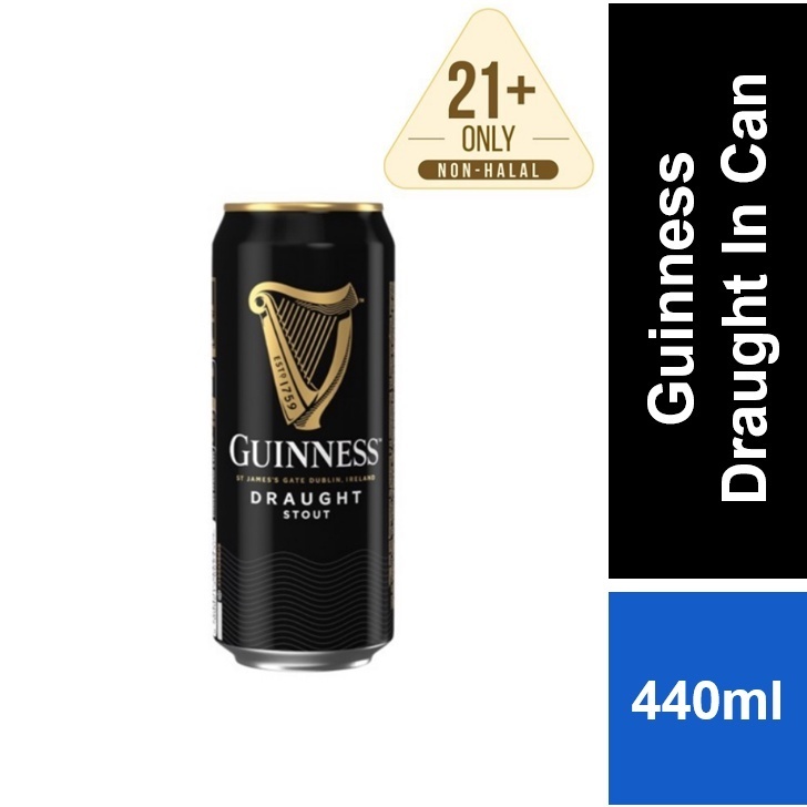 Guinness Draught In Can 440ml | Shopee Malaysia