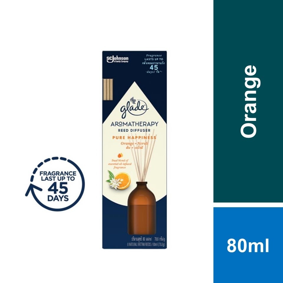 Glade Aromatherapy Reed Diffuser Orange 80ml | Shopee Malaysia