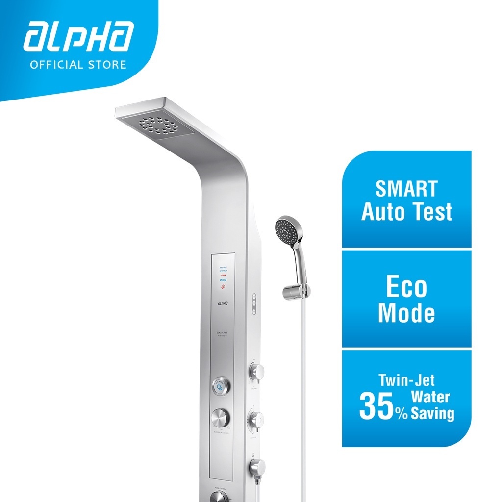 ALPHA SMART REVO E Rain Shower Instant Water Heater Non Pump | Shopee ...